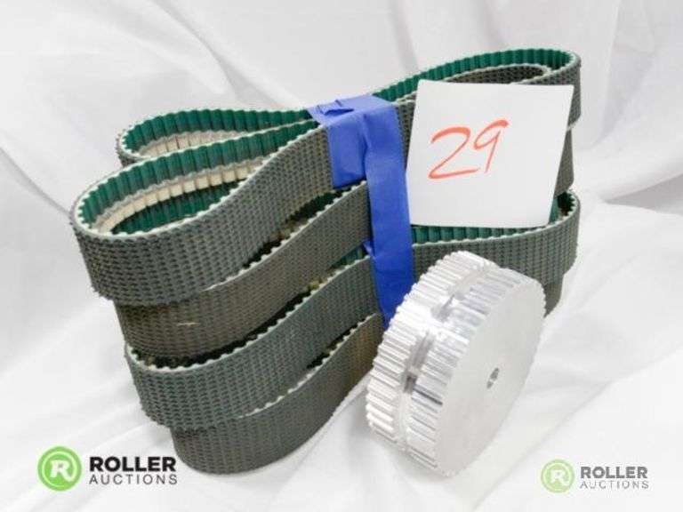 Brecoflex Timing Belts (Tank Tread Belts) with Pulley - Roller Auctions