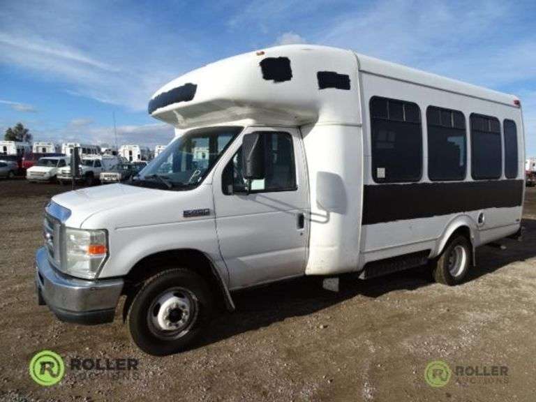 2008 FORD E450 SUPER DUTY 12-PASSENGER STAR TRANS SHUTTLE BUS, 6.8L V10 ...