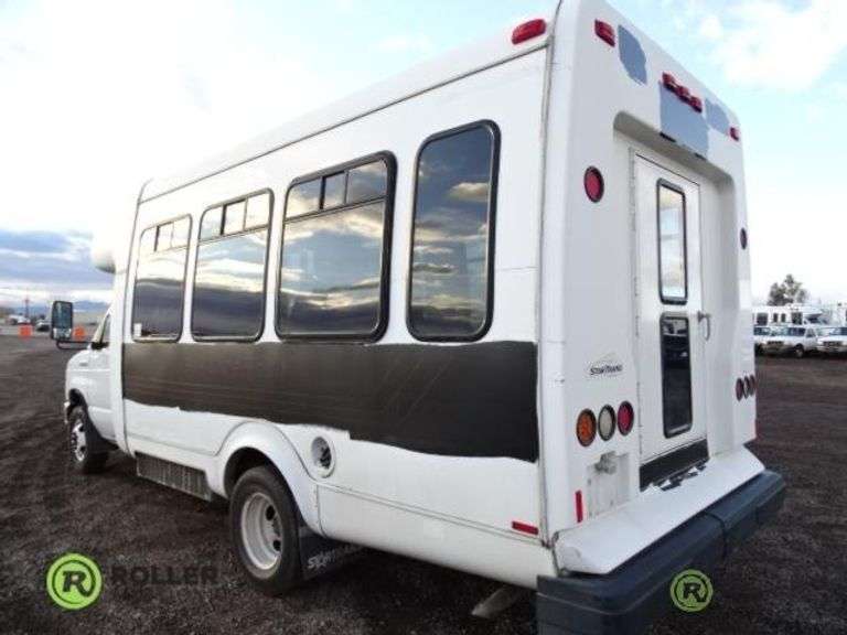 2008 FORD E450 SUPER DUTY 12-PASSENGER STAR TRANS SHUTTLE BUS, 6.8L V10 ...