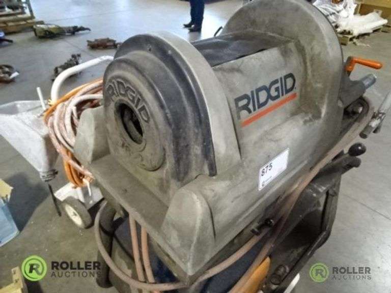 Ridgid 1822-I Powered Pipe Threader With Foot Pedal - Roller Auctions