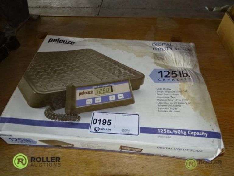 Pelouze 125lb Capacity Digital Utility Scale - Roller Auctions