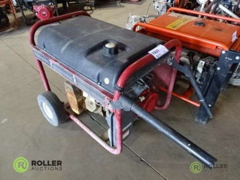 Powermate Generator, 6000 Watts, Gas - Roller Auctions