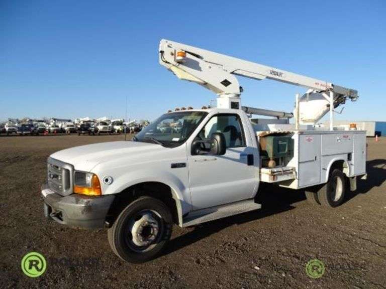 1999 FORD F450 XL SUPER DUTY BUCKET TRUCK, 6.8L, Automatic, Versalift ...