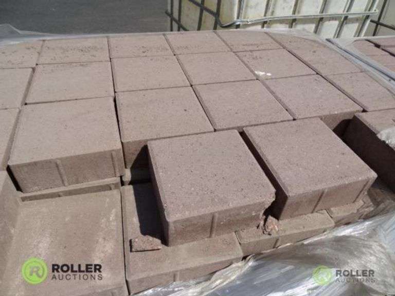 Pallet of Pavestone 8in x 8in x 3in Paving Stones - Roller Auctions