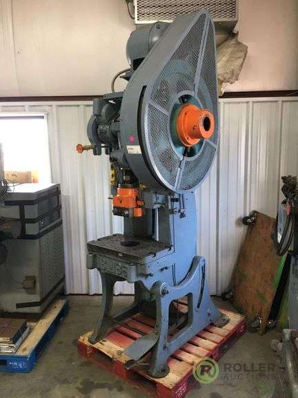 Bliss 20B OBI Punch Press, 30-Ton, 3in Stroke, 8in Maximum Shut Height ...