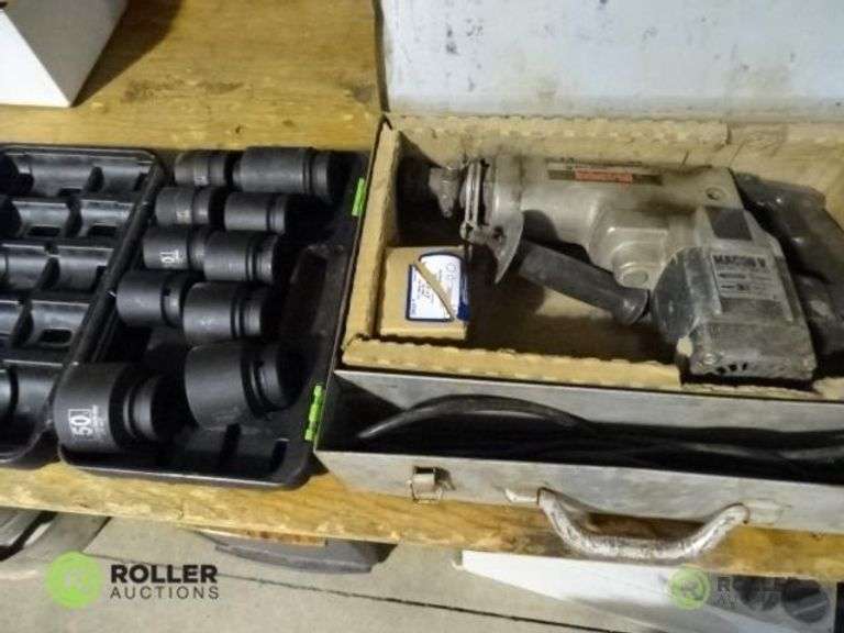 Black & Decker Macho V Rotary Hammer and Impact 1in Socket Set - Roller Auctions