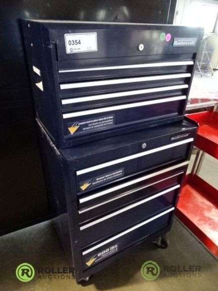 Mastercraft 26in 5-Drawer Rolling Tool Box With 4-Drawer Top Box ...