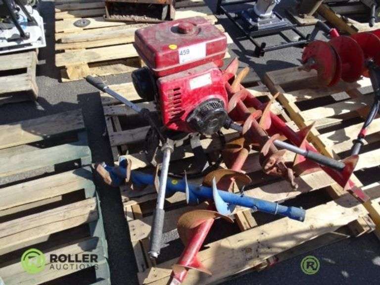 Wisconsin Robin EY18-3W 2-Man Gas Post Hole Digger With (4) Augers: 5 ...