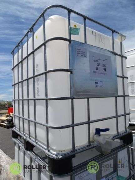 250-Gallon Caged Poly Tank - Roller Auctions