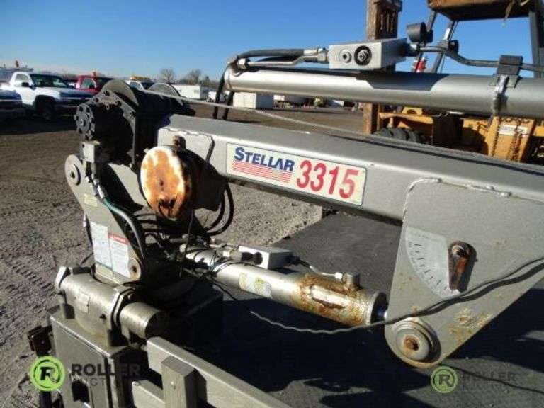 9' Kois Flatbed, Stellar 3315 Crane, 3200 LB Capacity - Roller Auctions