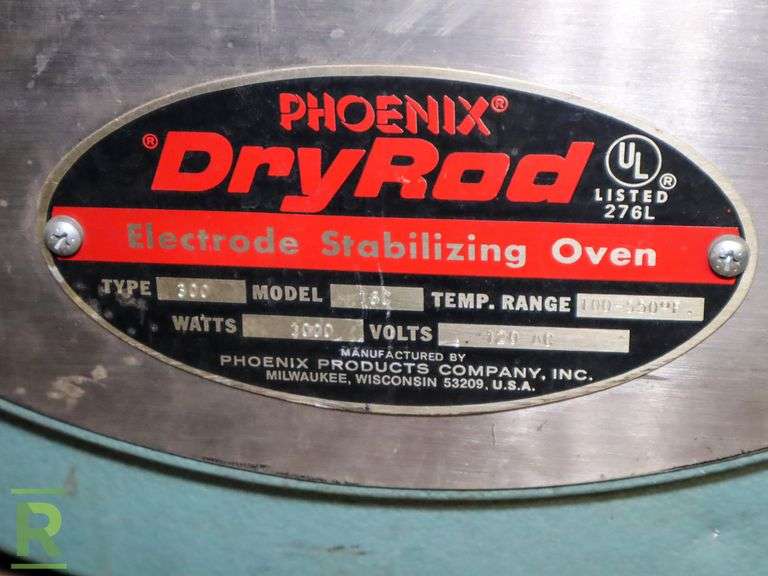 Phoenix Dry Rod Type 300 Benchtop Electrode Oven, 120/240V - Roller ...