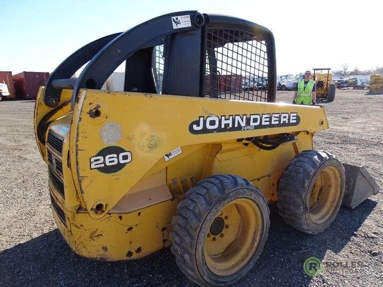 2001 John Deere 260 Skid Steer Loader, 2-Speed, Auxiliary Hydraulics ...