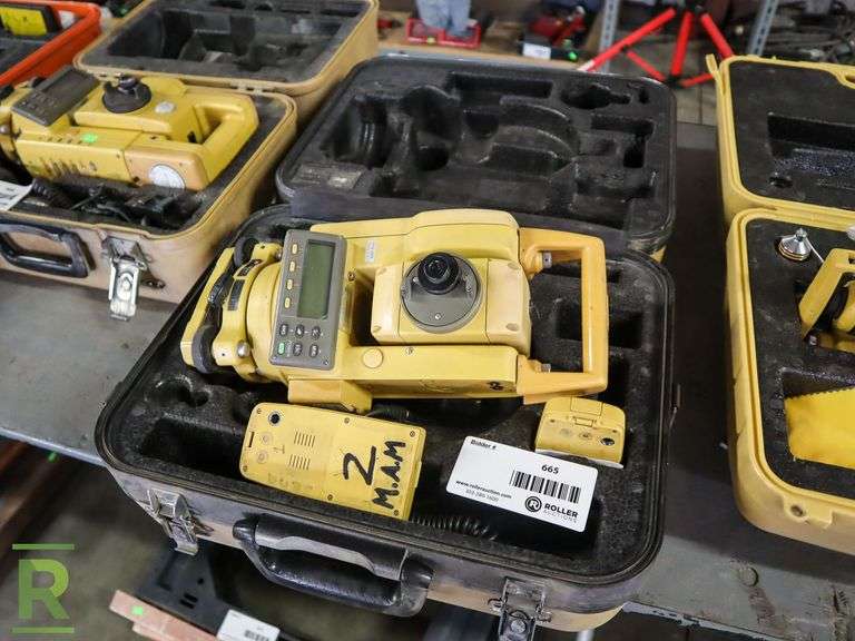 (2) Topcon GTS-225 Surveying Total Station - Roller Auctions