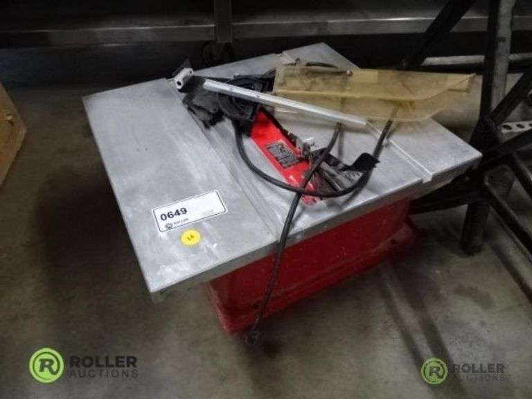 Tradesman BT2500W2 10in Table Saw - Roller Auctions