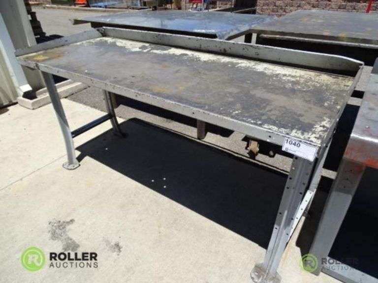 72-1/2in x 28in x 34in Metal Work Table - Roller Auctions
