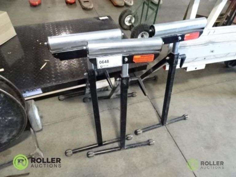 (3) Workforce Roller Feed Stands - Roller Auctions