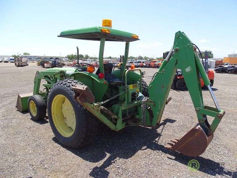 JOHN DEERE 1050 Tractor/ Loader, PTO, 3-Pt., Backhoe Attachment w/ 16 ...