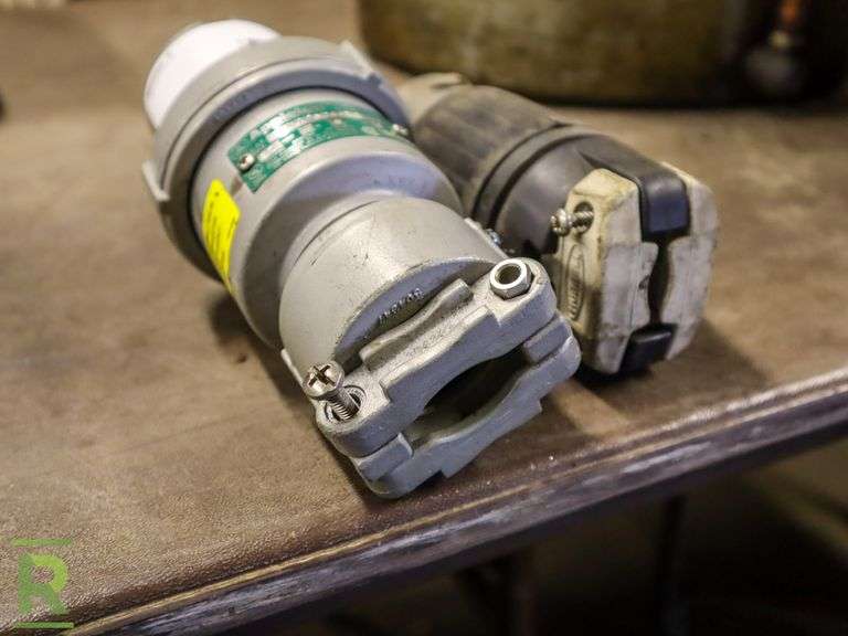 Appleton ACP6044BC 60-Amp Powertite Plug, 600V-4Pole and Hubbell 50A ...