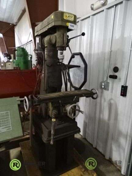 Select OB Vertical Milling Machine 6in x 24in Table, 3/4HP, s/n 76707 ...