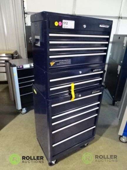 Maximum 27in W x 61in H 11-Drawer Metal Rolling Tool Box - Roller Auctions