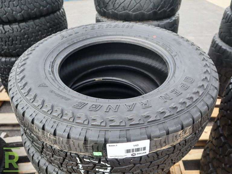 (4) 2020 Open Range All Terrain P265/70R17 Tires - Roller Auctions