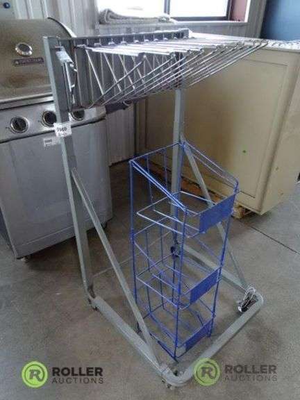 Rolling Blueprint Rack and Brochure Rack - Roller Auctions