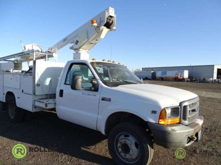 1999 FORD F450 XL SUPER DUTY BUCKET TRUCK, 6.8L, Automatic, Versalift ...