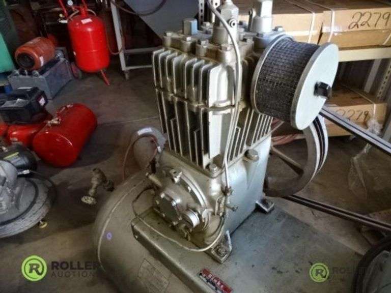 Binks 33-1035 3Hp Horizontal Air Compressor - Roller Auctions