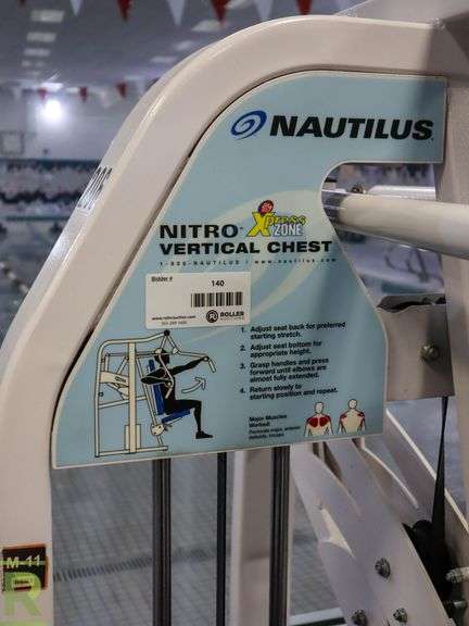 Nautilus Nitro Vertical Chest Cable Machine - Roller Auctions