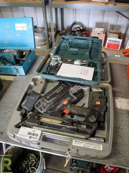 ITW Paslode Impulse Cordless Nail Gun and Hitachi N3804AB3 Pneumatic ...