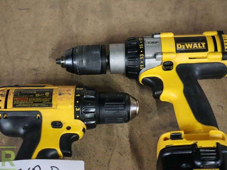 DeWalt DC742 Drill Driver and DC980 12V Drill With Battery - Roller ...