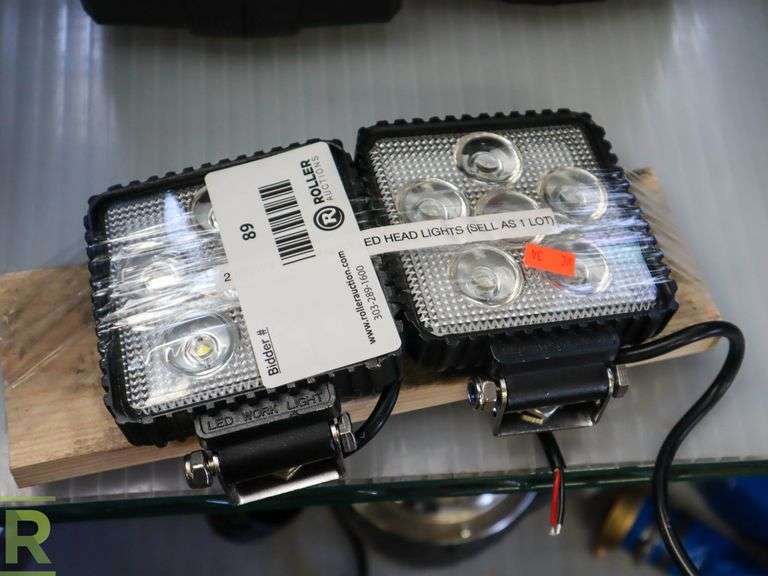 (2) New Heavy Equipment LED Headlights - Roller Auctions