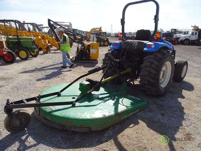 NEW HOLLAND TC45D 4WD Tractor, 3-PT., PTO, With Bush Hog 72in Deck ...