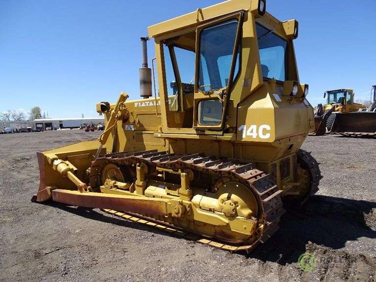 1987 Fiat Allis 14C Crawler / Tractor, Enclosed Cab, 10ft Dozer Blade ...