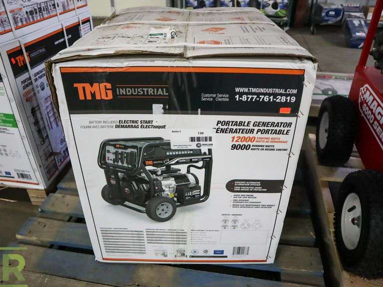 New TMG TMG-12000 General Electric Industrial Portable Gas Generator ...