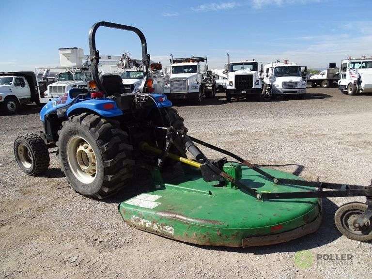 NEW HOLLAND TC45D 4WD Tractor, 3-PT., PTO, With Bush Hog 72in Deck ...