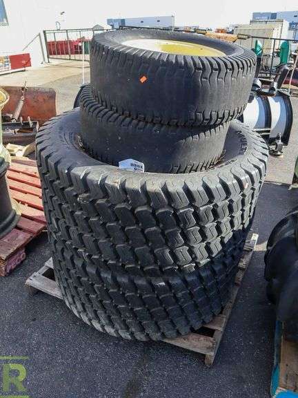 (2) Titan 44x18.00-20 Equipment Tires With Wheels And (2) Turf Saver ...