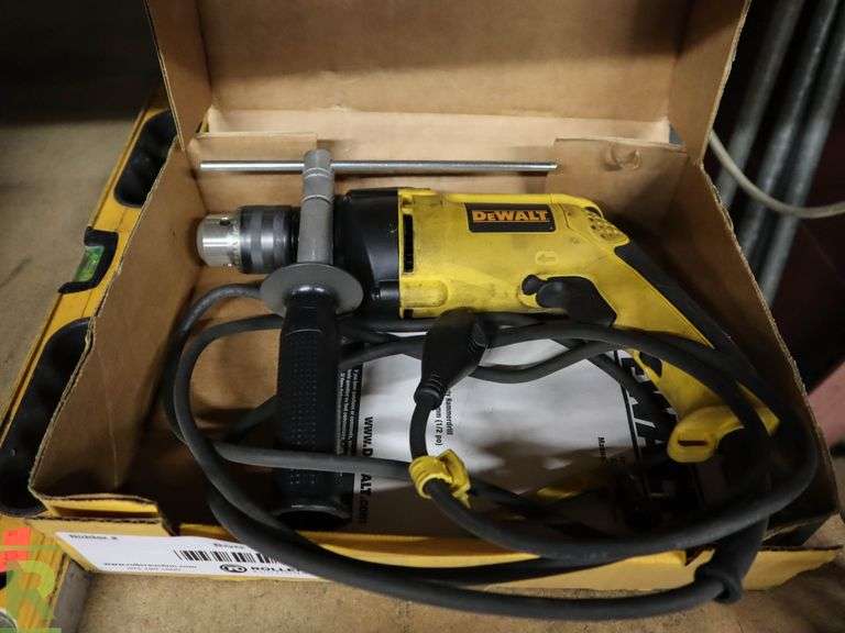 DeWalt DW511 Hammer Drill and Johnson Level - Roller Auctions