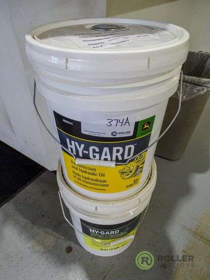 (2) John Deere HY-GARD AR69444 Transmission and Hydraulic Oil, 5 Gal ...