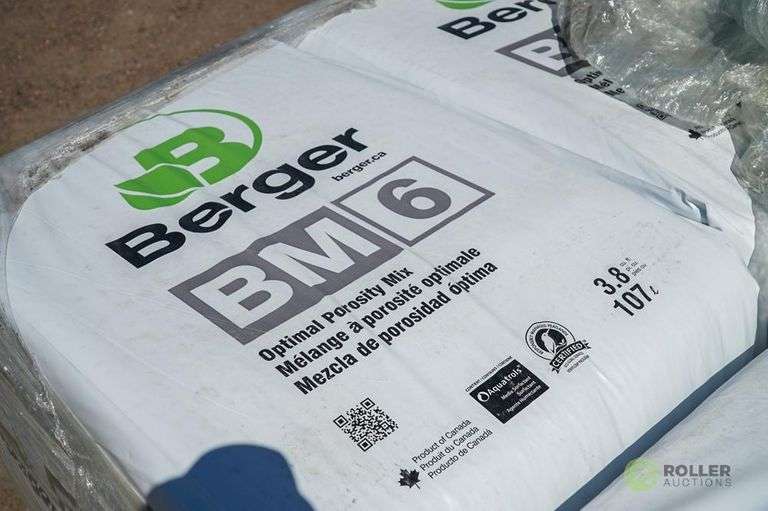 (16) Bags Of Berger BM6 Optimal Porosity Mix - Roller Auctions
