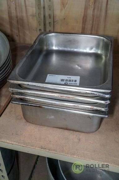 (5) Aluminum Steam Table Inserts - Roller Auctions