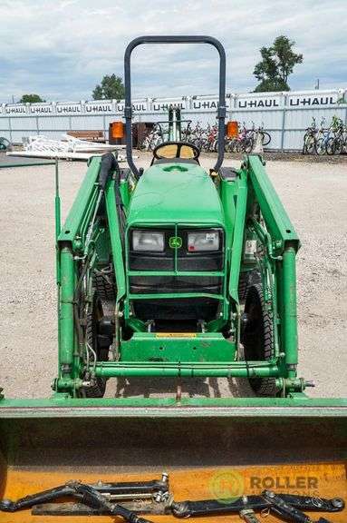John Deere 4300 4WD Tractor/Loader, Model 47 Backhoe Attachment, 3-Pt ...