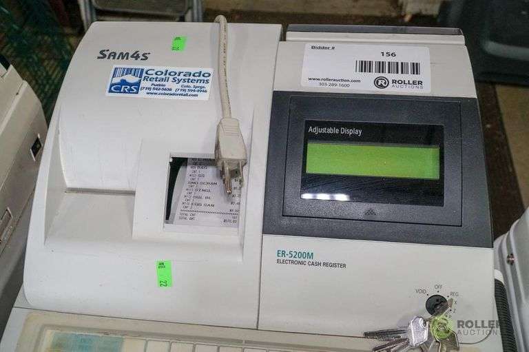 Sam4S ER-5200M Electric Cash Register - Roller Auctions