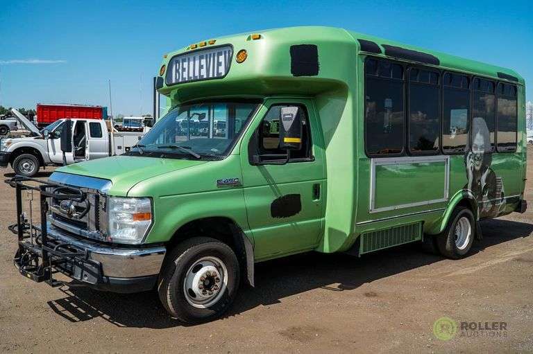 2011 ELD E450 SUPER DUTY 14-PASSENGER SHUTTLE BUS, Automatic, Dually ...