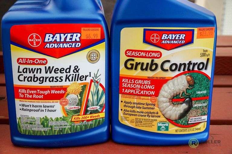 (4) Bayer Advanced All-In-One Lawn Weed & Crabgrass Killer and Bayer ...