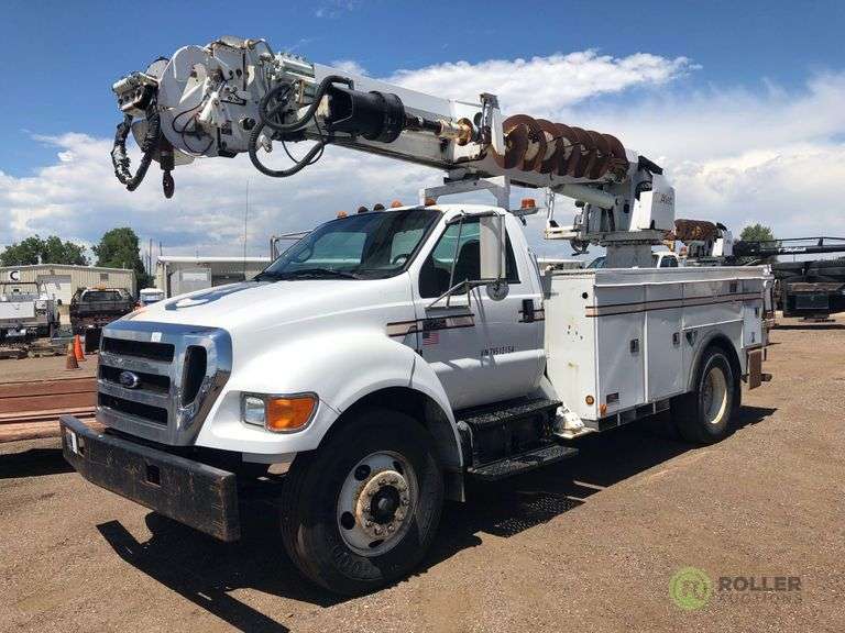 2007 FORD F750 XL S/A Digger Derrick Truck, Super Duty, Cummins Diesel ...