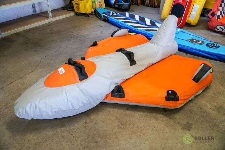 Airplane 2-Person Tow Behind Inflatable (Skin is Ripped) - Roller Auctions