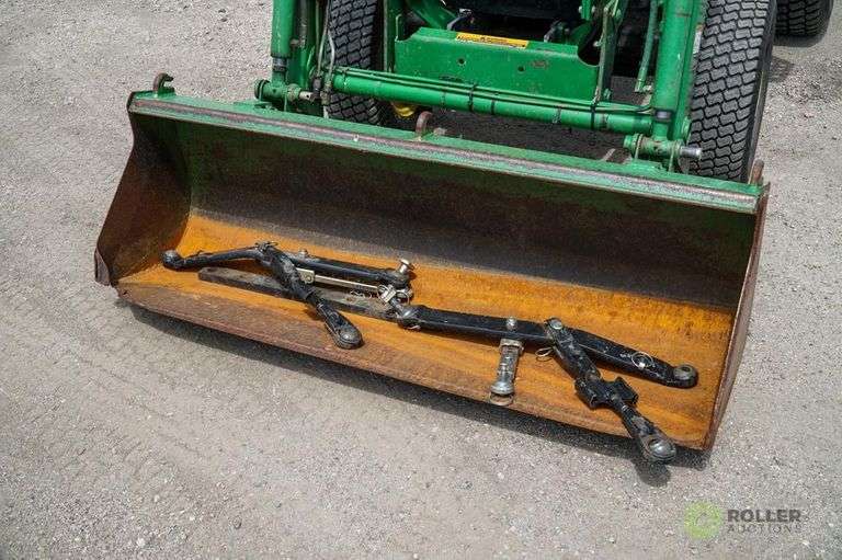 John Deere 4300 4WD Tractor/Loader, Model 47 Backhoe Attachment, 3-Pt ...