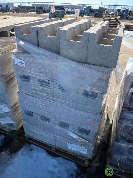 Pallet of Basalite Retaining Wall Block - Roller Auctions