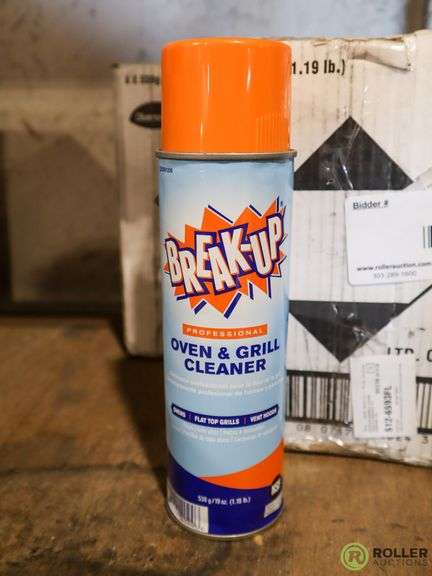 (2) Boxes 6-Count 19oz Bottles of Break-Up Oven and Grill Cleaner ...